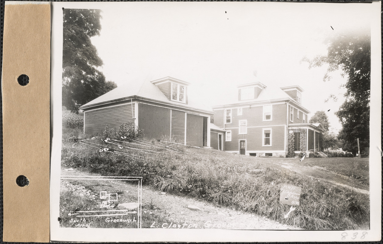 L. Clayton Grover, house, garage, North Dana, Dana, Mass., Aug. 27 ...