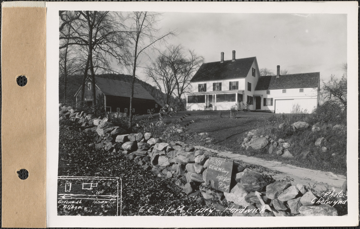 George C. and Lenora M. Crary, house and barn, Hardwick, Mass., Oct. 20 ...