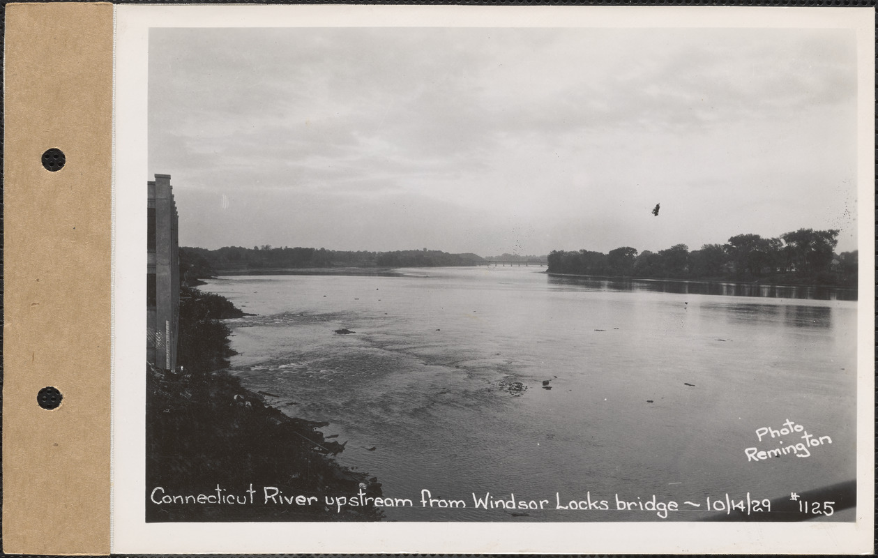 Connecticut River upstream from Windsor Locks bridge, Conn., Oct. 14 ...
