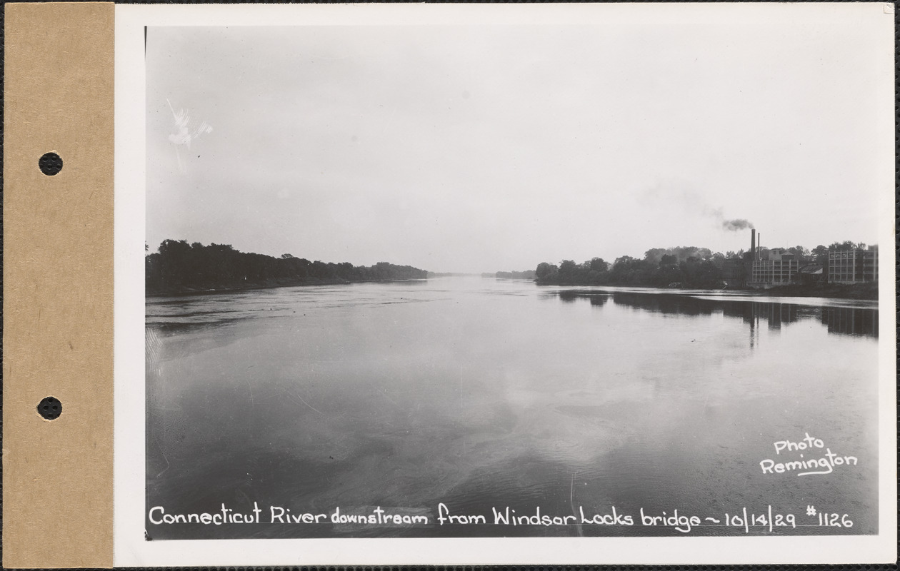 Connecticut River downstream from Windsor Locks bridge, Conn., Oct. 14 ...