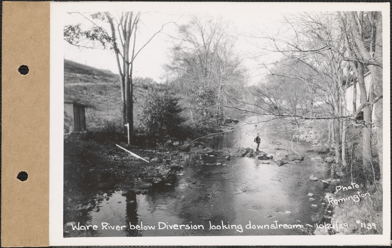 Ware River below diversion, looking downstream, Ware River, Mass., Oct ...