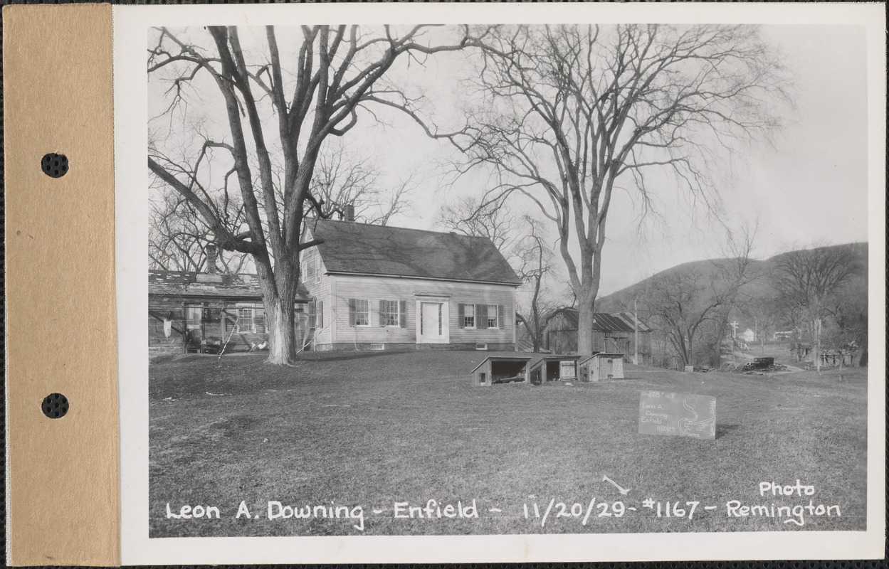 Leon A. Downing, house, Enfield, Mass., Nov. 20, 1929 : Parcel no. 228 ...