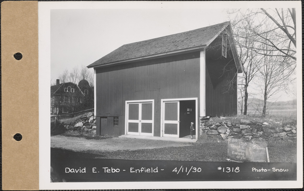 David E. Tebo, garage, Enfield, Mass., Apr. 11, 1930 : Parcel no. 269 ...