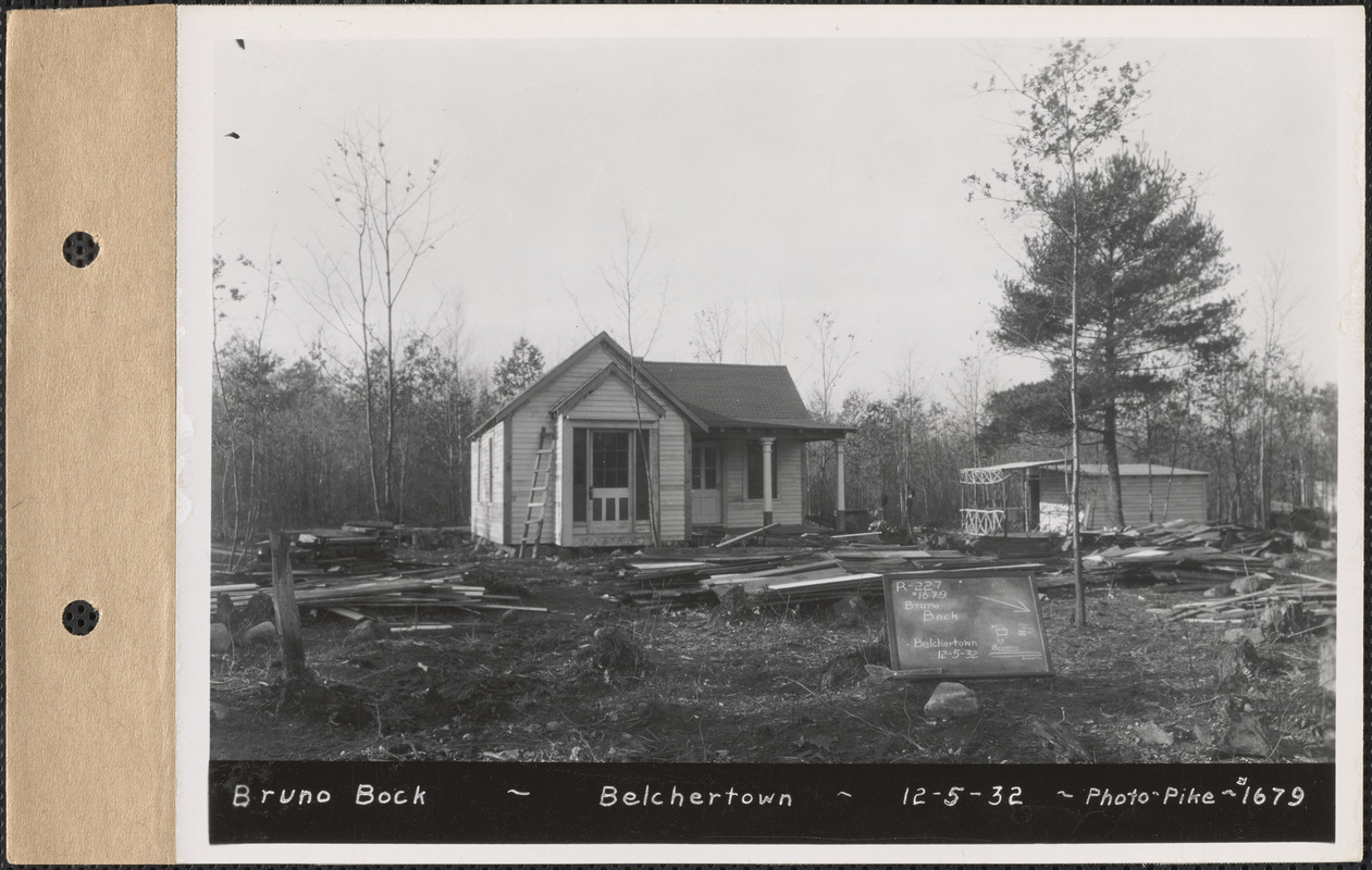 Bruno Bock, homeplace, Belchertown, Mass., Dec. 5, 1932 : Parcel no ...