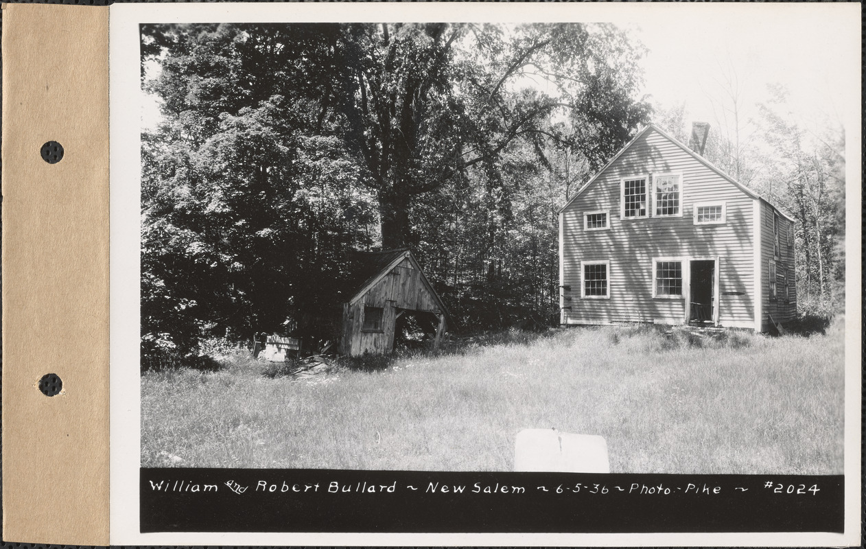 William and Robert Bullard, old mill, New Salem, Mass., June 5, 1936 ...