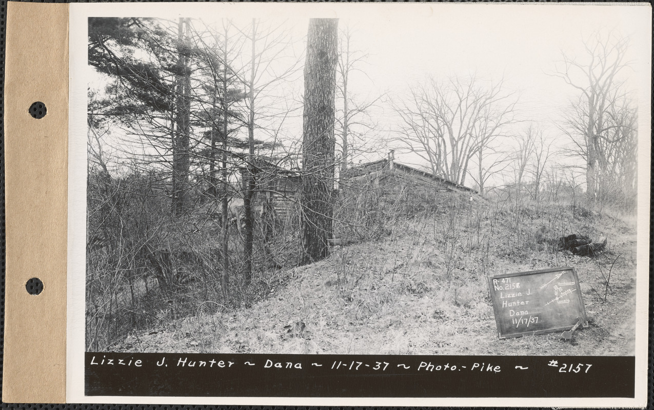 Lizzie J. Hunter, henhouses, Dana, Mass., Nov. 17, 1937 : Parcel no ...