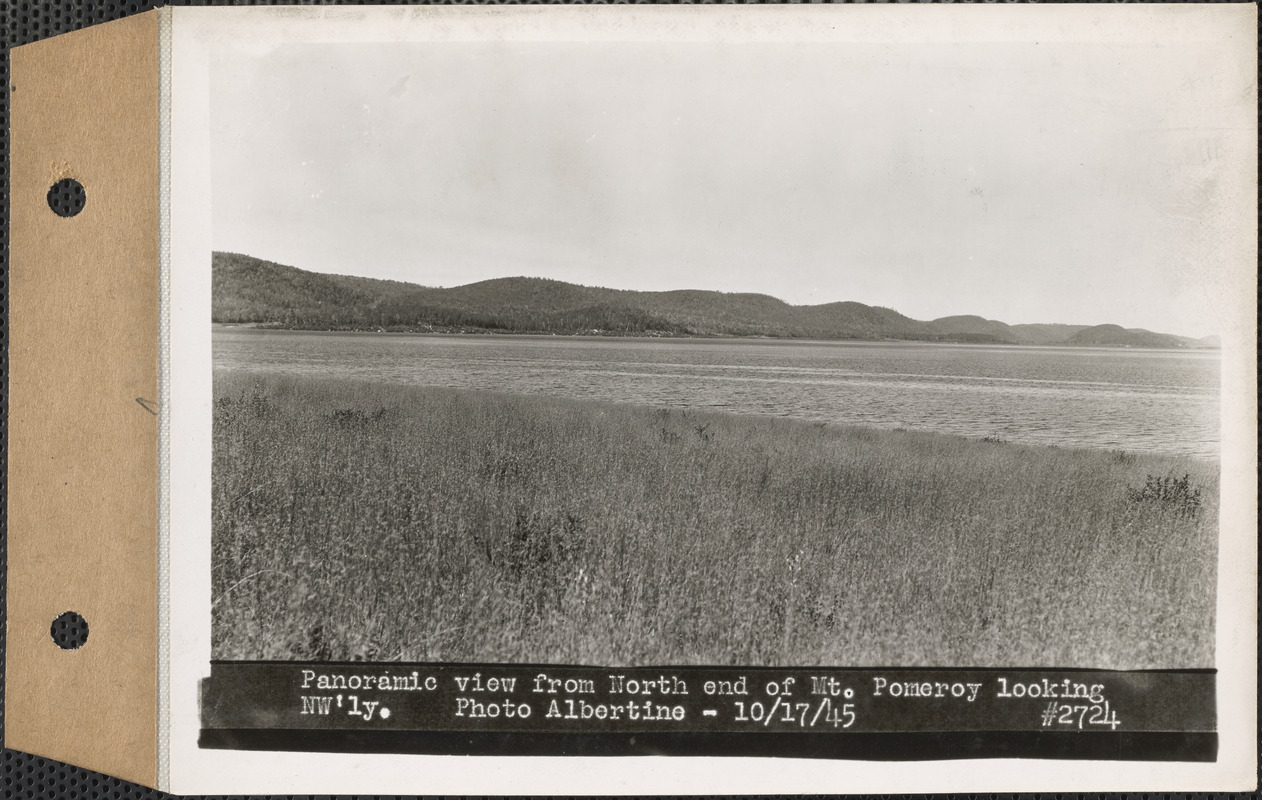 Panoramic view from north end of Mount Pomeroy, looking northwesterly ...