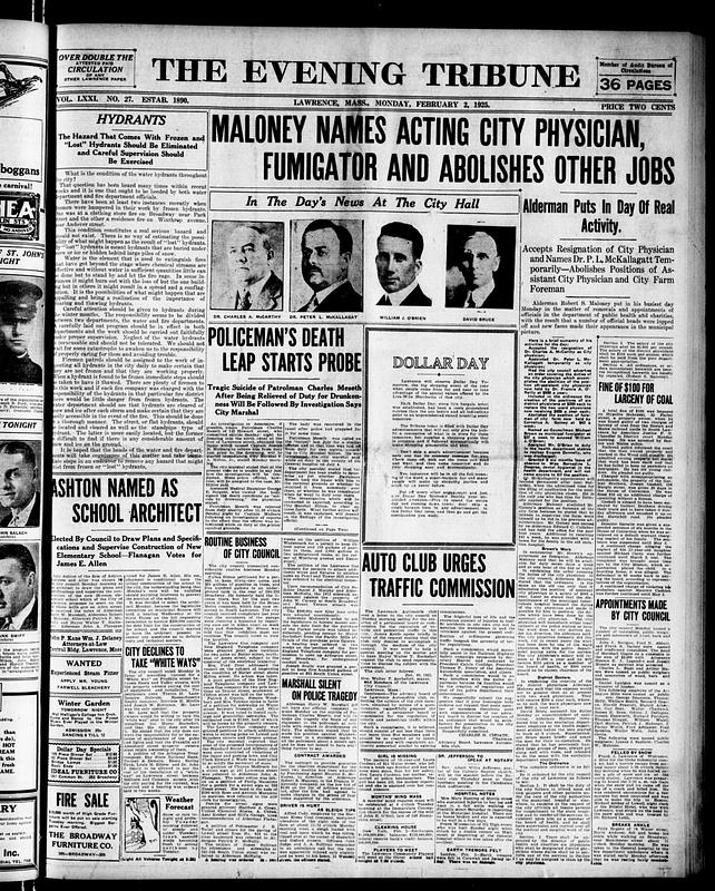The Evening Tribune. February 02, 1925 - Digital Commonwealth