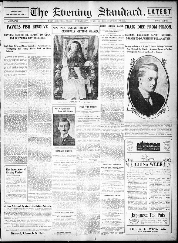 Evening Standard. April 16, 1913 - Digital Commonwealth