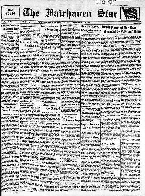 The Fairhaven Star. May 27, 1965 - Digital Commonwealth
