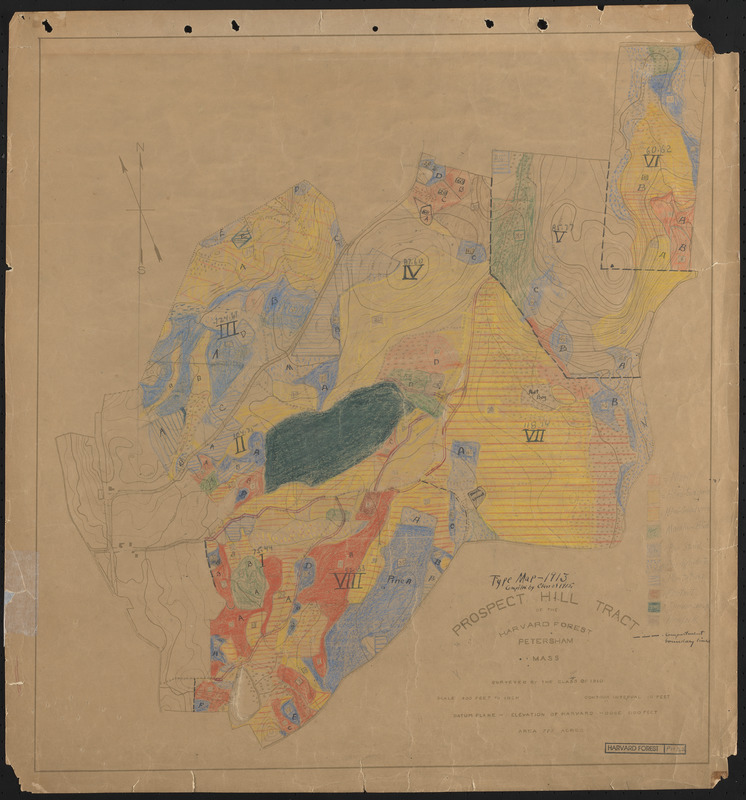 Prospect Hill Type map - 1913 - Digital Commonwealth
