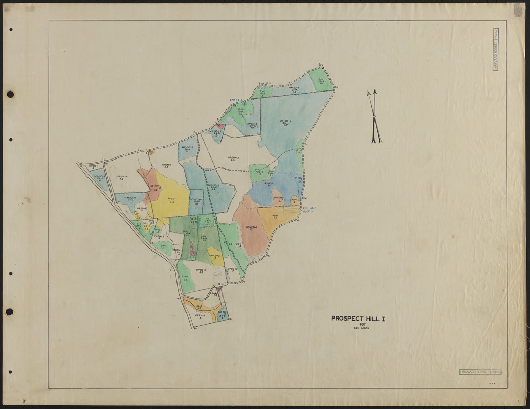 Prospect Hill I Stand Map 1937 - Digital Commonwealth