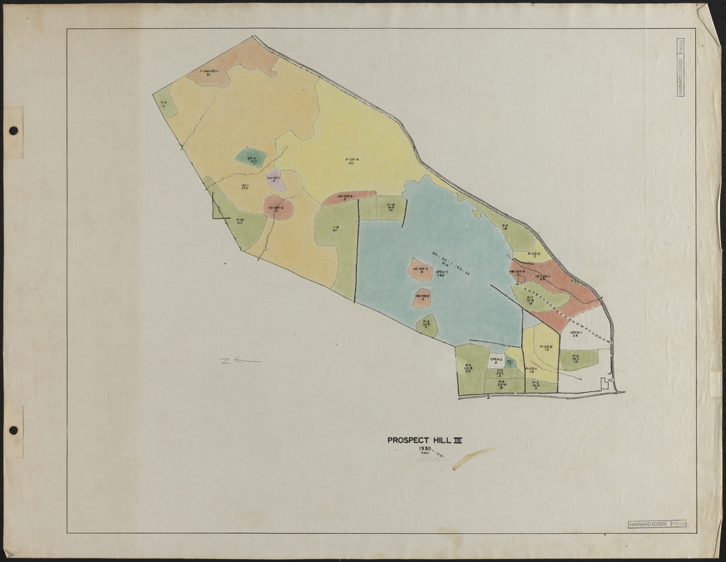 Prospect Hill III 1930-31 Stand Map - Digital Commonwealth