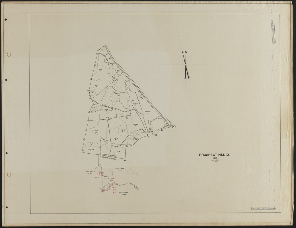 Prospect Hill IX Stand Map 1937 - Digital Commonwealth