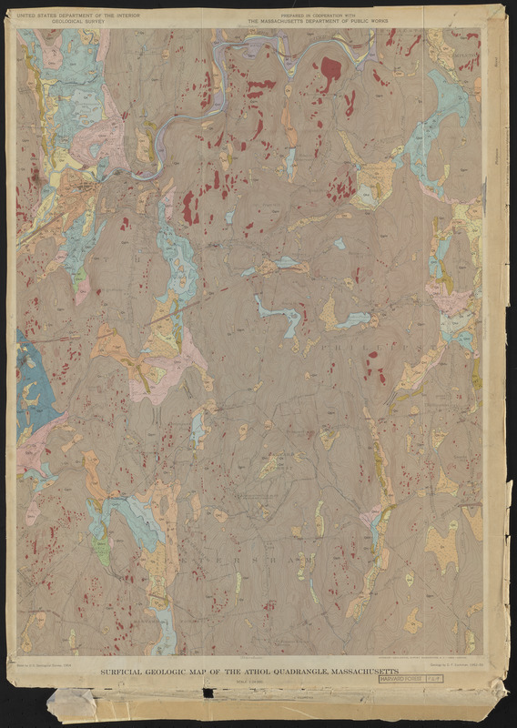 Surficial Geologic Map of the Athol Quadrangle. MA - Digital Commonwealth
