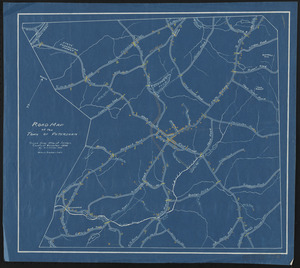 Road map of the town of Petersham - Digital Commonwealth