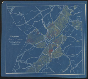 Road map of the town of Petersham - Digital Commonwealth