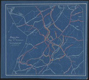 Road map of the town of Petersham - Digital Commonwealth