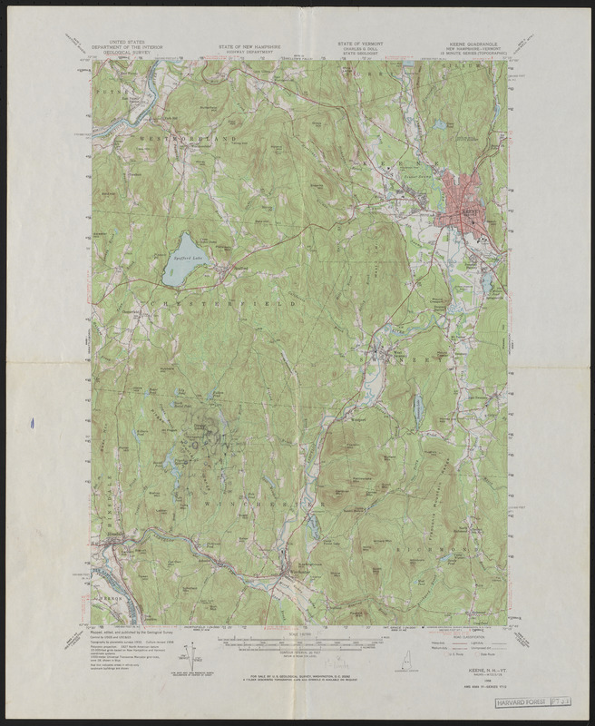 Keene Quadrangle Topographic Maps - Digital Commonwealth