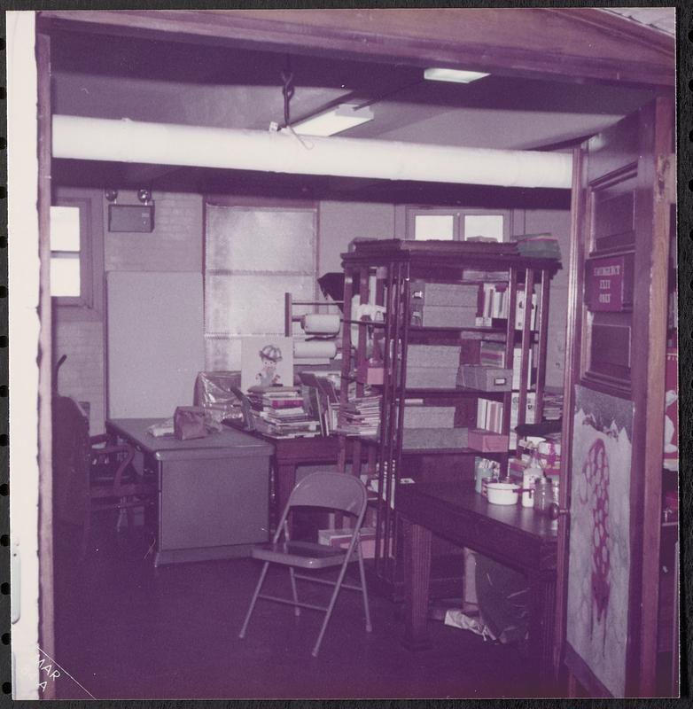 Storage, work area, off boiler room, basement west - Digital Commonwealth