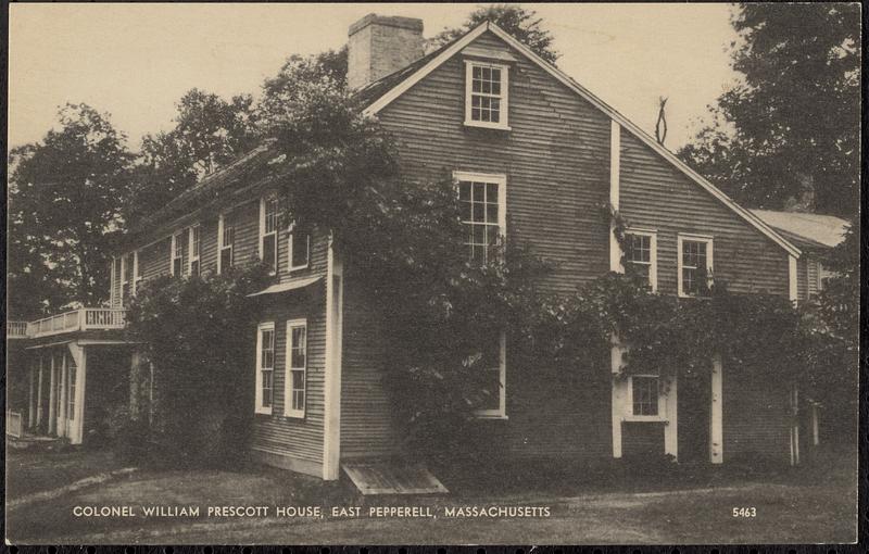 Col. William Prescott House, East Pepperell - Digital Commonwealth