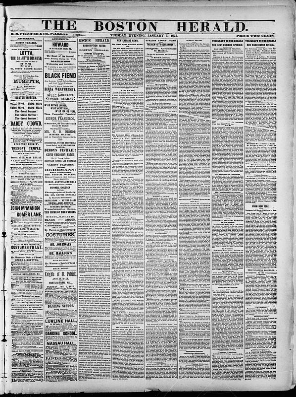 The Boston Herald. January 05, 1875 - Digital Commonwealth