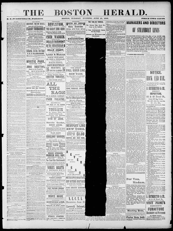 The Boston Herald. June 15, 1880 - Digital Commonwealth