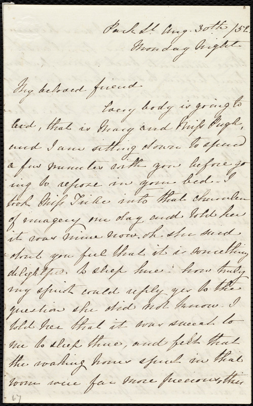 Letter from Emma Michell, Park St[reet], [Bristol, England], to Maria ...