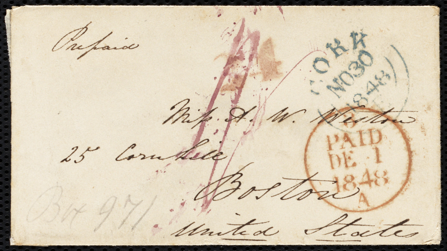 Letter from Isabel Jennings, Cork, [Ireland], to Anne Warren Weston ...