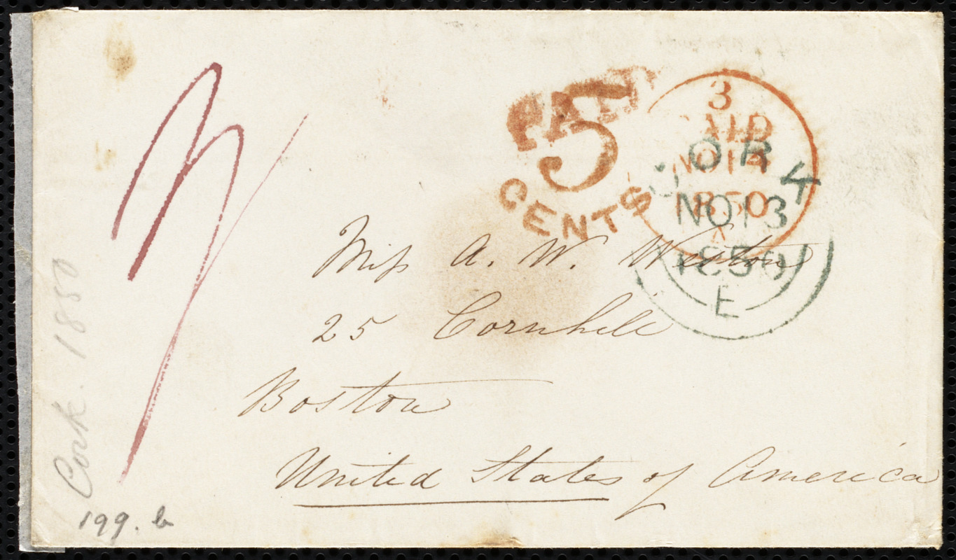 Letter from Isabel Jennings, [Cork, Ireland], to Anne Warren Weston ...