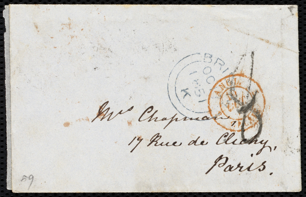 Letter from Mary Anne Estlin, Park Street, [Bristol, England], to Maria ...