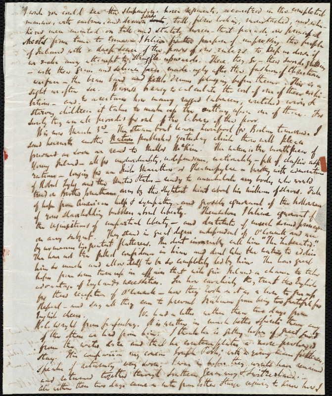 Partial letter from Richard Davis Webb to Maria Weston Chapman, [3 ...