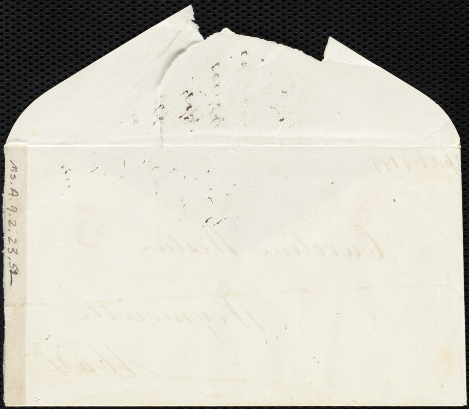 Letter from Joseph Ricketson, New Bedford, [Mass.], to Caroline Weston ...