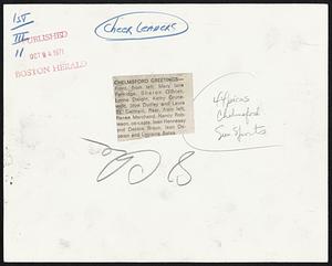 Chelmsford Greetings- Front, from left, Mary Jane Partridge, Sharon O ...