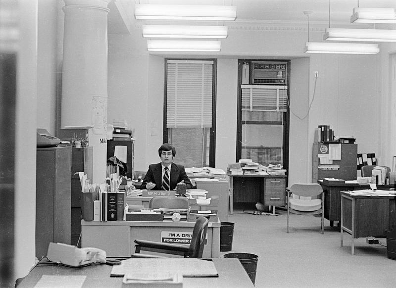 State Rep. Mike DeVito in his office - Digital Commonwealth