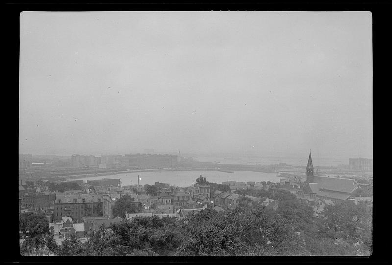 Views from Evacuation Monument, Dorchester [Heights] - Digital Commonwealth