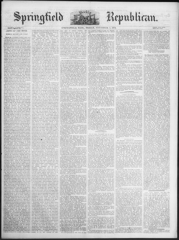 Springfield Weekly Republican - Digital Commonwealth