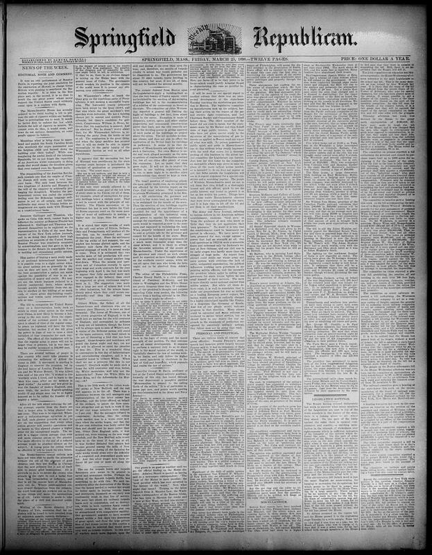 Springfield Weekly Republican - Digital Commonwealth