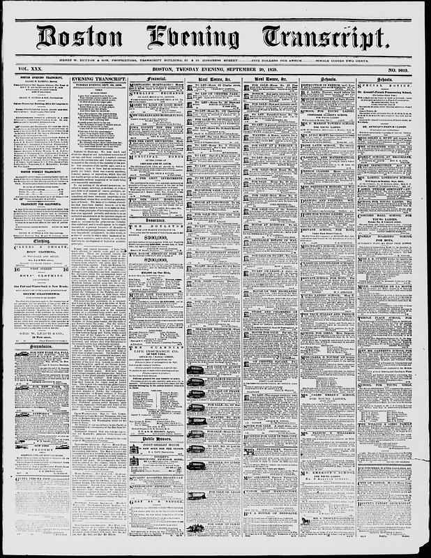 Boston Evening Transcript - Digital Commonwealth
