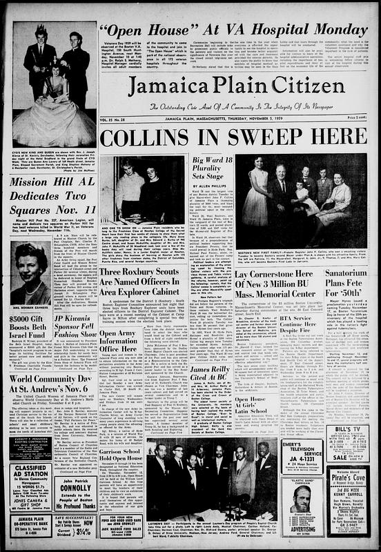 The Jamaica Plain Citizen. November 05, 1959 - Digital Commonwealth
