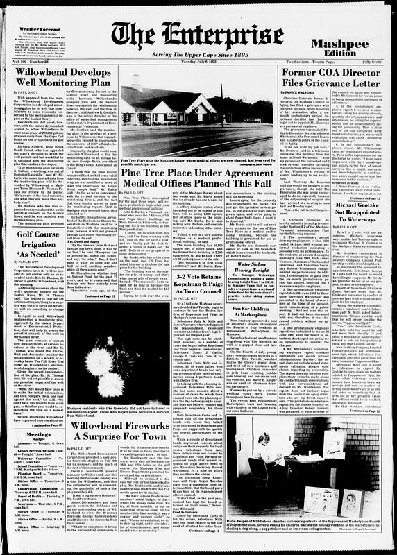 The Mashpee Enterprise. July 06, 1993 - Digital Commonwealth