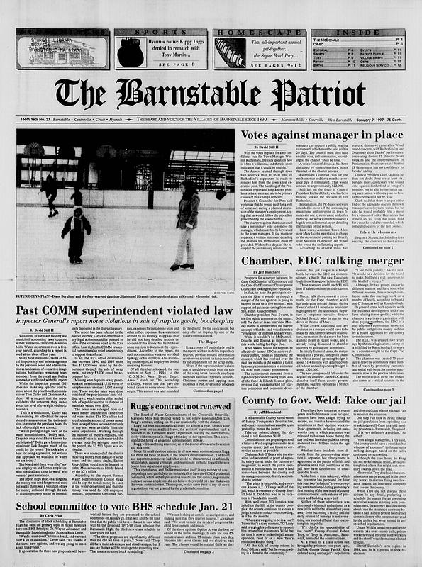 Barnstable Patriot. January 09, 1997 - Digital Commonwealth