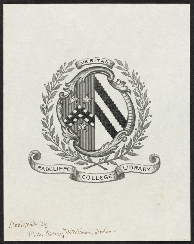 Radcliffe College Library bookplate - Digital Commonwealth
