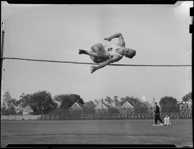 1947 SC track and field, high jump - Digital Commonwealth