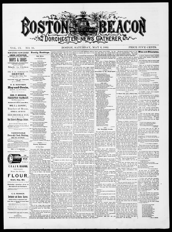 The Boston Beacon and Dorchester News Gatherer. May 06, 1882 - Digital ...
