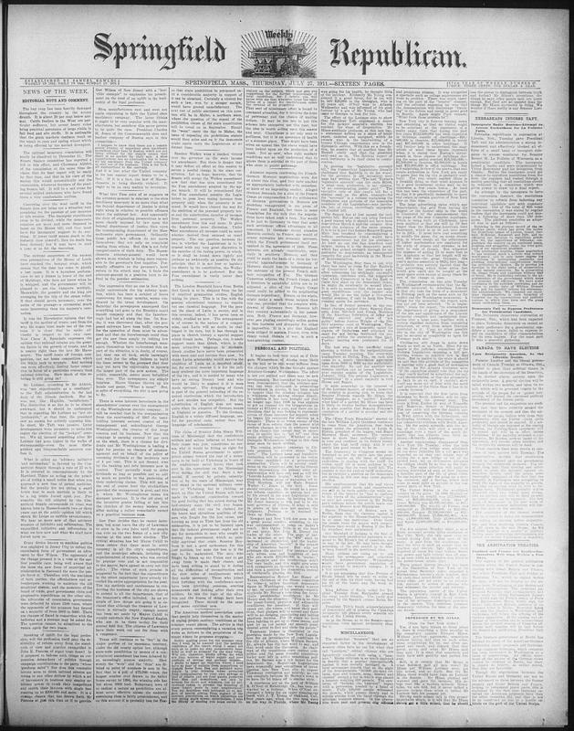 Springfield Weekly Republican - Digital Commonwealth