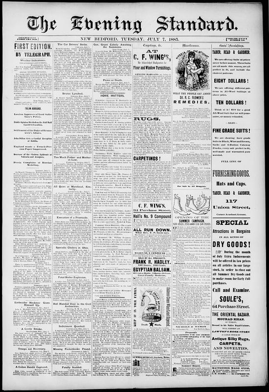 Evening Standard. July 07, 1885 - Digital Commonwealth