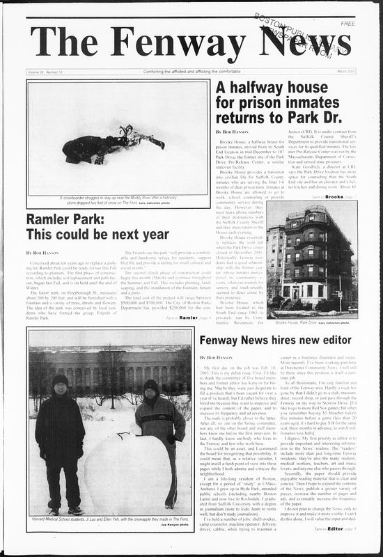 The Fenway News. March 01, 2003 - Digital Commonwealth