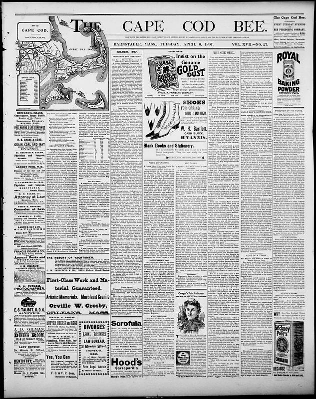 The Cape Cod Bee. April 06, 1897 - Digital Commonwealth