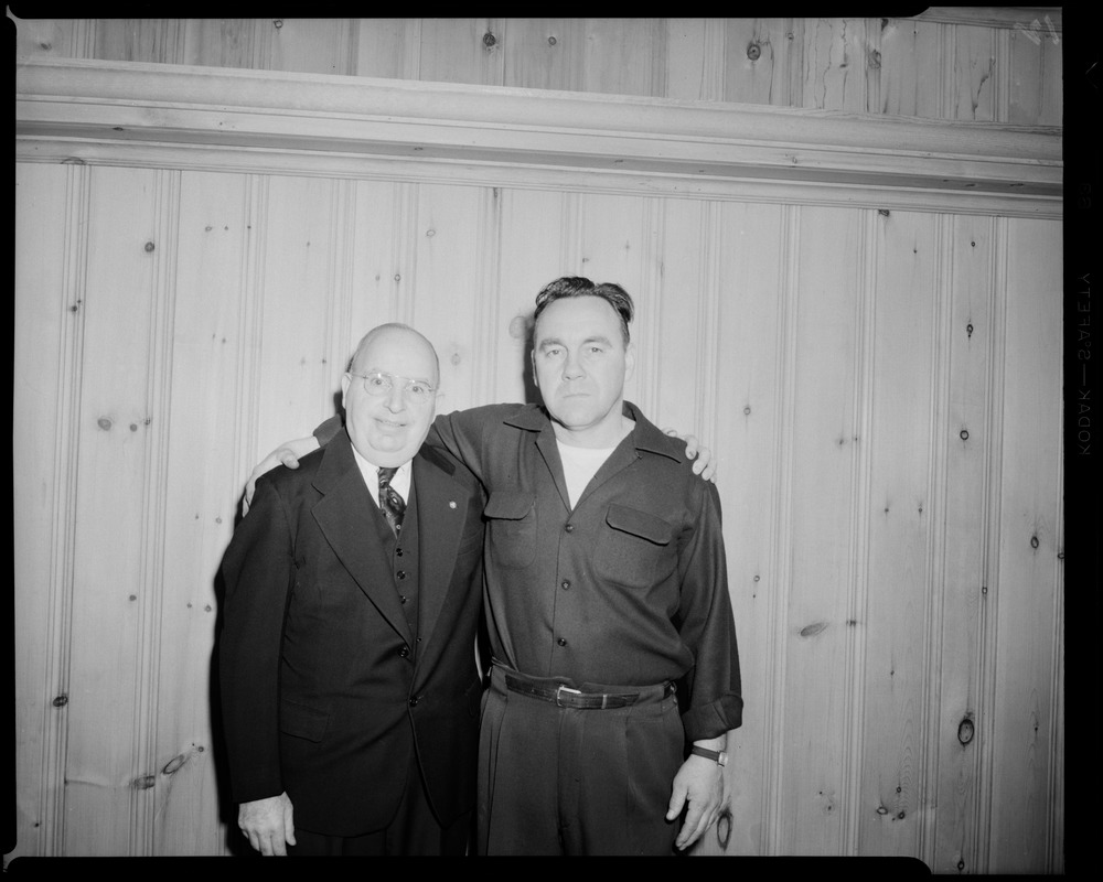 Harry Amos. Friends. Leon [Abdalian] and Harry - Digital Commonwealth